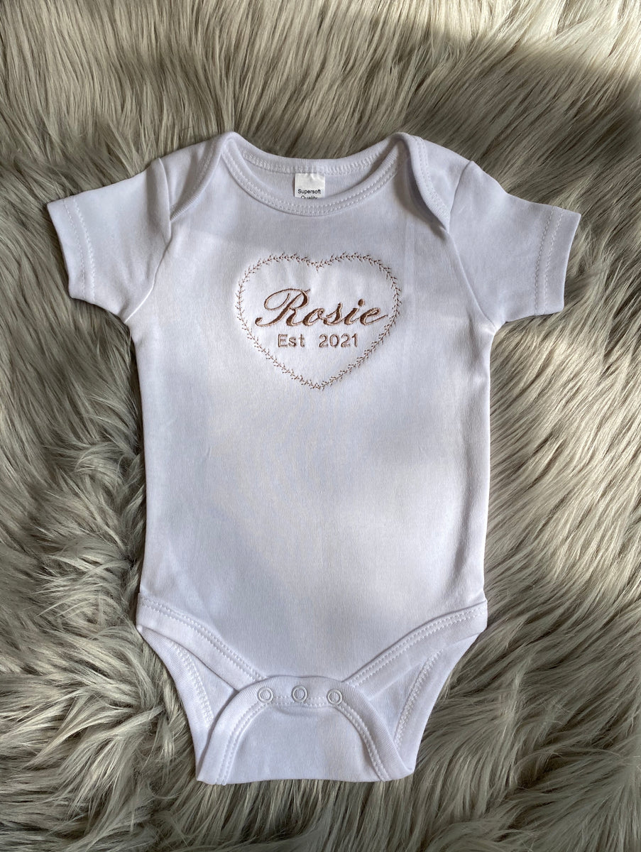 Personalised Baby Grows – Broughton & Co